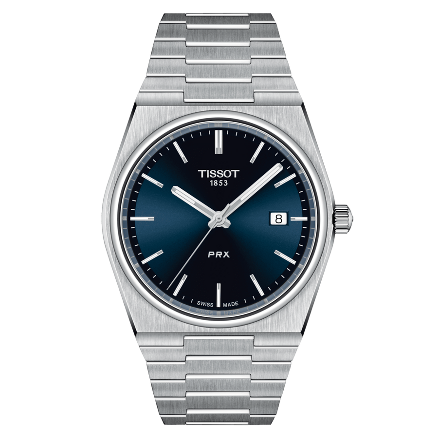 40mm PRX Quartz Watch with Blue Dial in Stainless Steel, Bracelet