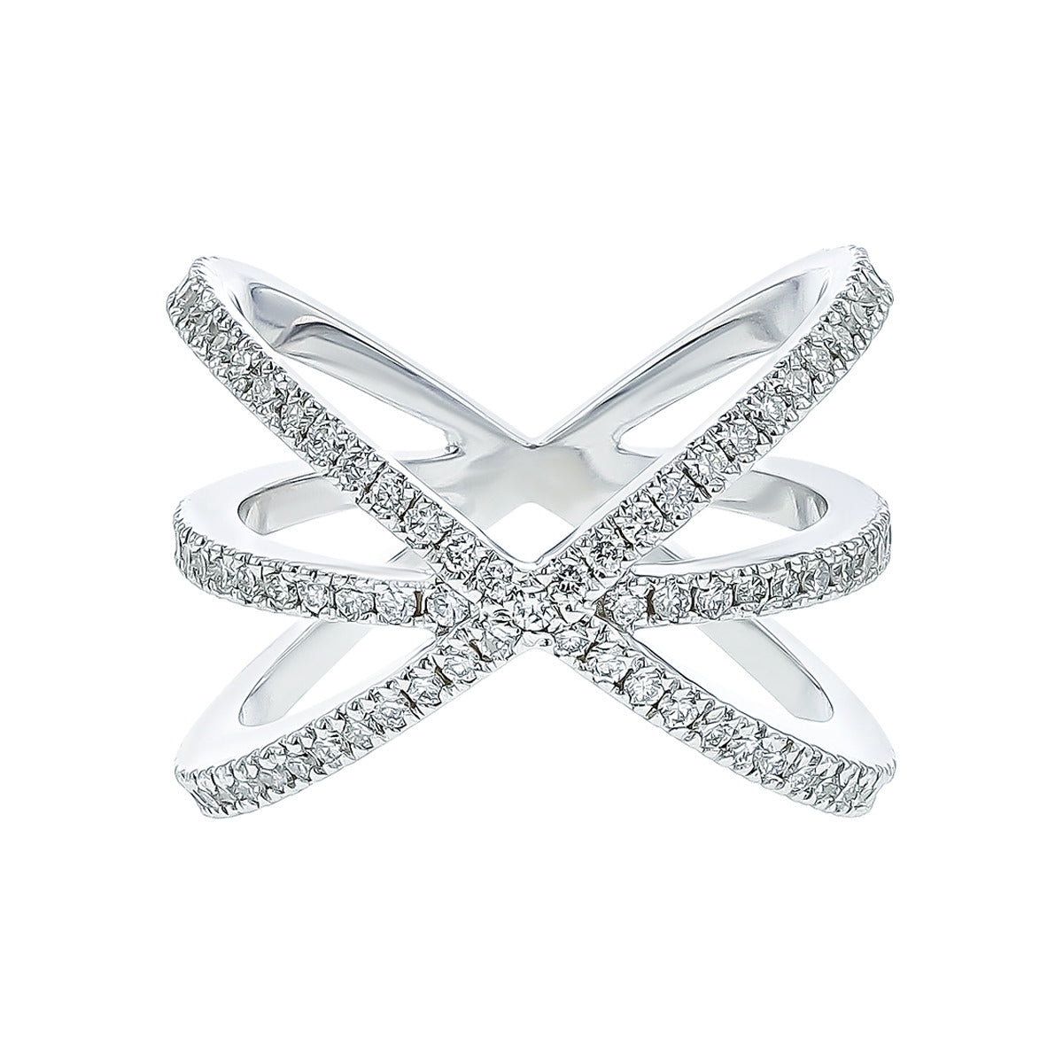Double criss cross ring store